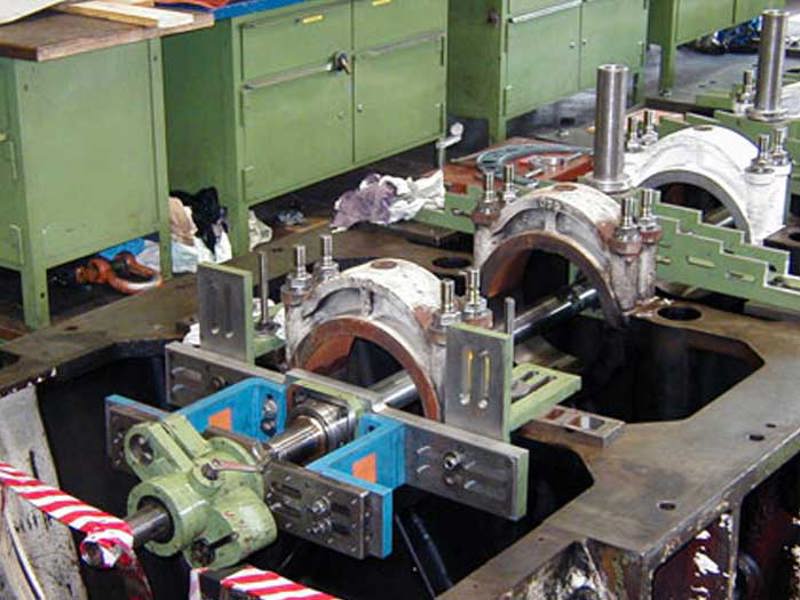 Surveying & Boring of a Bearing Channel with Alignment Telescopes